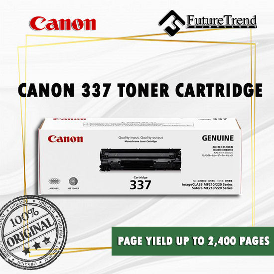 Canon Cartridge 337 Original Black Toner Cartridge | Lazada