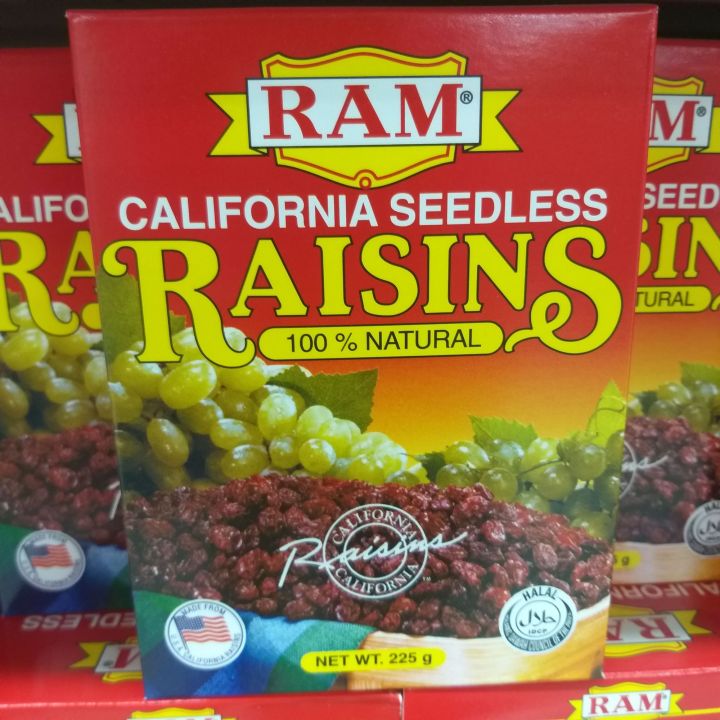 Ram California Seedless Raisins 225grams | Lazada PH