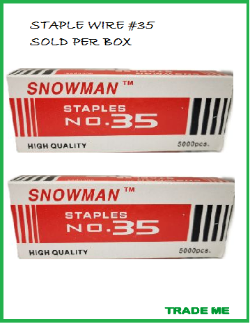 Snowman Staple Wire #35 standard size-sold per box | Lazada PH