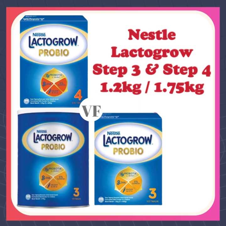 Nestle Lactogrow Probio Step 3 & Step 4 1.2kg / 1.65kg Refill | Lazada ...