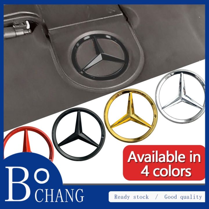 Aluminum Metal Car Logo Sticker Engine Cover Logo Decal for Mercedes ...