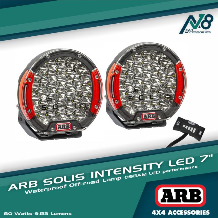 ARB Solis Intensity LED 7" Off-road Flood Light Pair Genuine (Complete ...