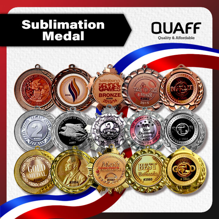 iPrint - SUBLIMATION PRINTABLE MEDAL GOLD / SILVER / BRONZE | Lazada PH