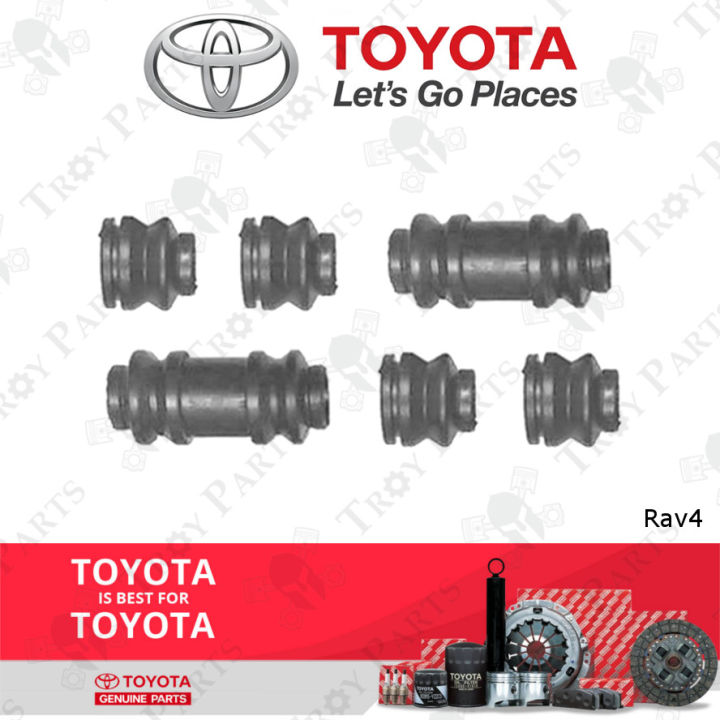 (6pc) Original Toyota Rear Disc Brake Caliper Pin Boot 04479-0R010 for ...