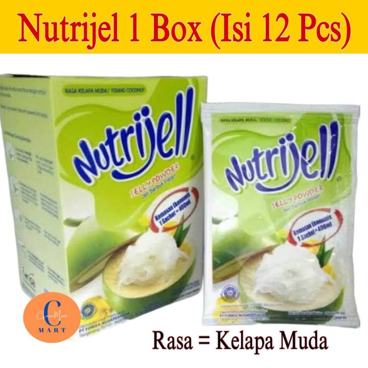 Nutrijel Jelly Instant 10gr Rasa Kelapa Muda Kemasan Ekonomis 1 Pack ...