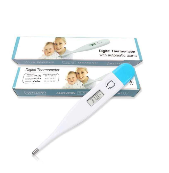 Oral Thermometer for Fever Test with Flexible Tip, Body Temperature ...