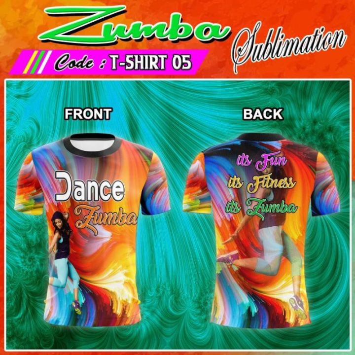 【Ready Stock】zumba tshirt full sublimated | Lazada PH