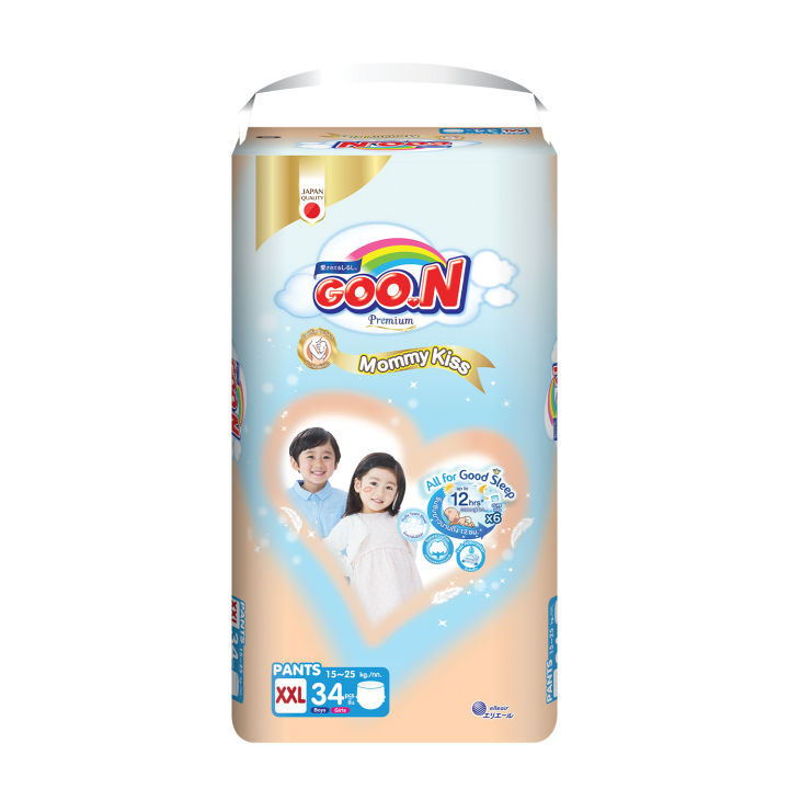 Goo.N Premium Mommy Kiss Diaper Pants XXL34 | Lazada PH