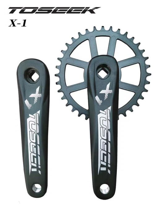 TOSEEK CRANK 1X SQUARE TYPE CHAINWHEEL MOUNTAIN BIKE MTB ROAD BIKE RB ...