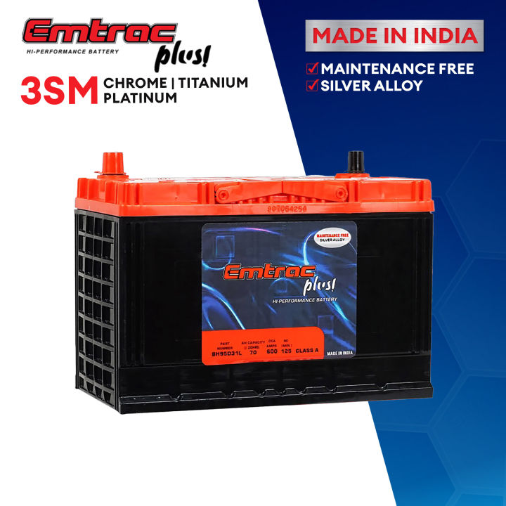 Emtrac Battery Chrome | Titanium | Platinum 3SM 1Pc | Lazada PH