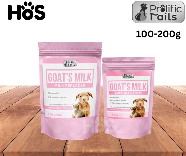 Prolific Tails Goat Milk Replacer Powder For Pets 100-200g | Lazada PH