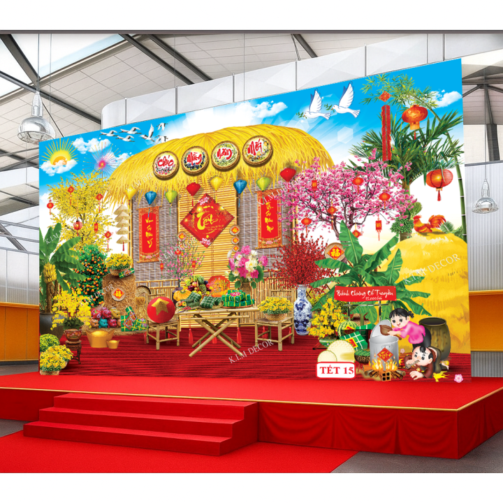 TRANH TRANG TRÍ TẾT 2026 MÀU SẮC 6D SẮC NÉT TRANG TRÍ DECOR PHÔNG NỀN ...