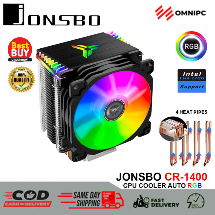 OMNIPC BEST BUY CPU COOLER JONSBO CR1400 CPU cooler radiator 3pin 5v ...