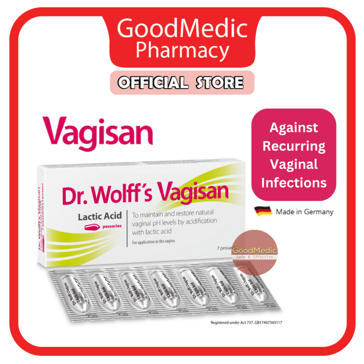 Dr. Wolff's Vagisan Lactic Acid 7 pessaries | Lazada