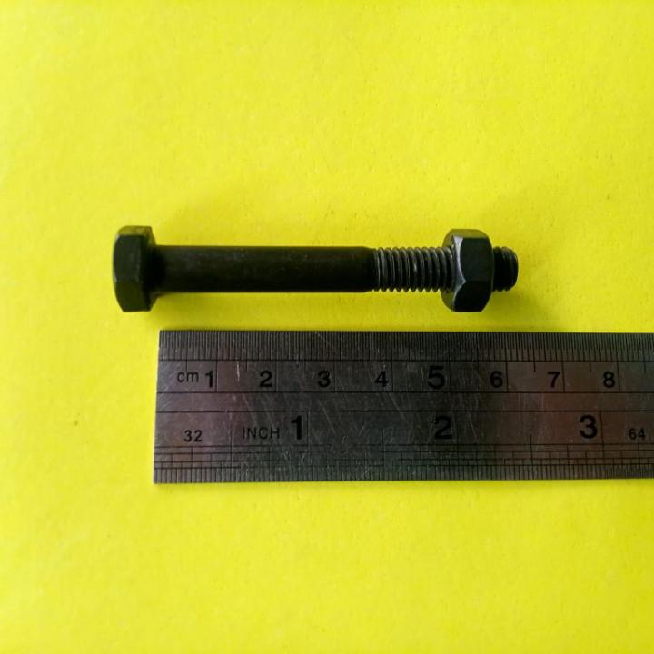 BAUT BAJA HTB 8.8 M8 X 60 HALF DRAT / BAUT BAJA M8 X 60 HITAM / BAUT 13 ...