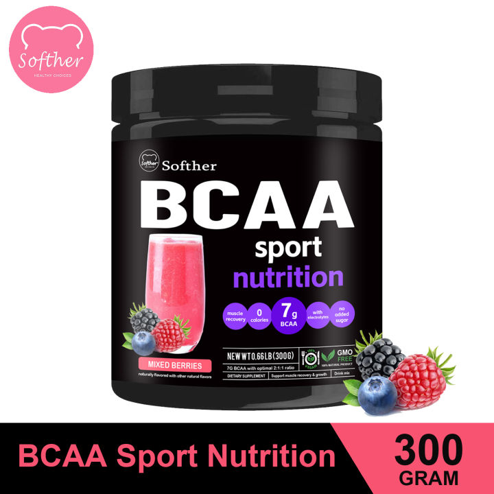 SOFTHER Branched Chain Amino Acid Supplement Powder Improve Exercise Endurance Muscle Gain and ...