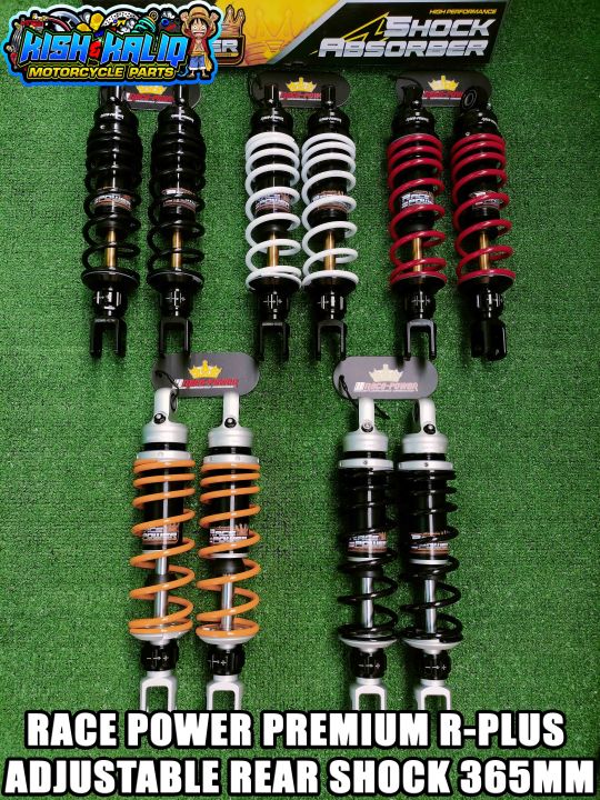 RACE POWER REAR SHOCK 365MM ADJUSTABLE (PREMIUM R-PLUS) FOR HONDA PCX ...