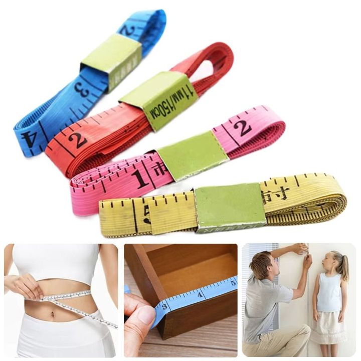 ENCOUNT 60in Soft Tape Measures Double Scale Mini Body Measuring Ruler ...