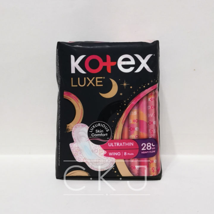 Kotex Luxe Ultrathin Day & Night with Wings 28cm (8 pads) | Lazada PH