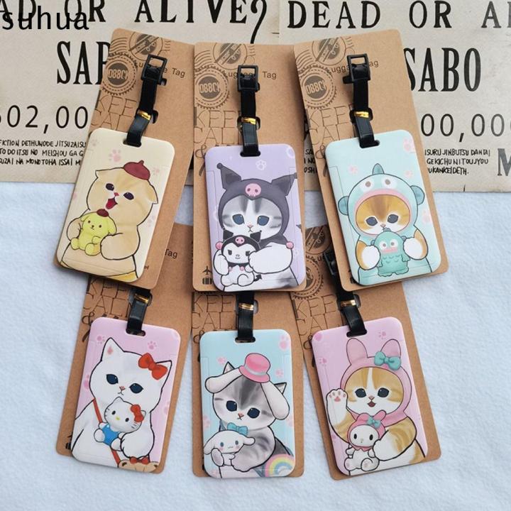 SUHUA Purin Mofusand Luggage Tag My Melody Cinnamoroll Hellokitty ...