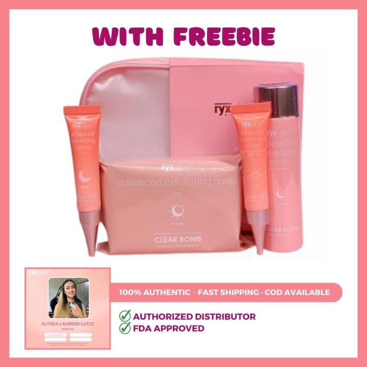 Clear Bomb 3.0 Set Glow Bomb Daily Care Kit Advanced Exfoliating Kit ...