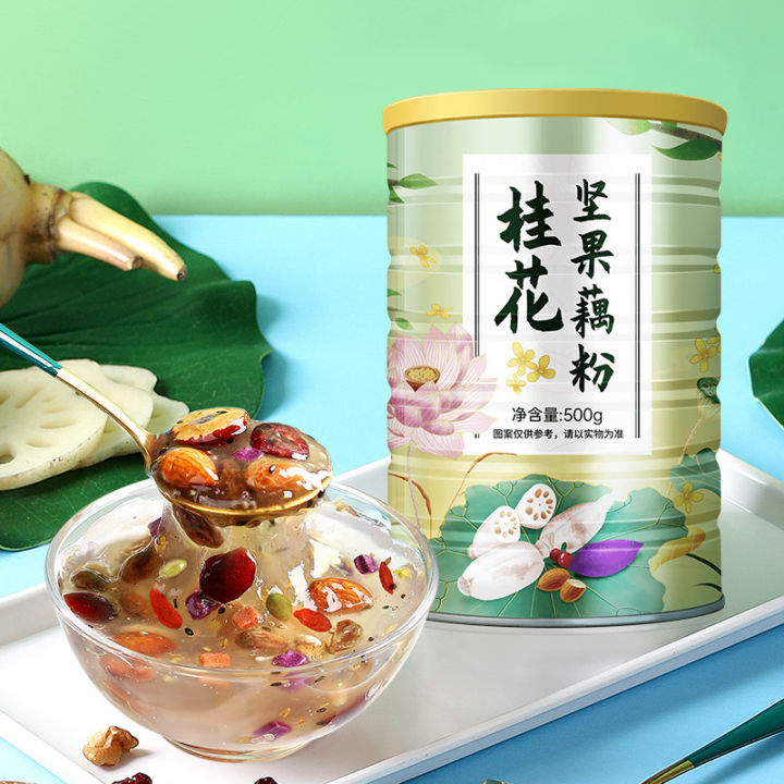 XUPAI Sweet Osmanthus Nuts Lotus Root Noodles 500g Fast Food Breakfast ...