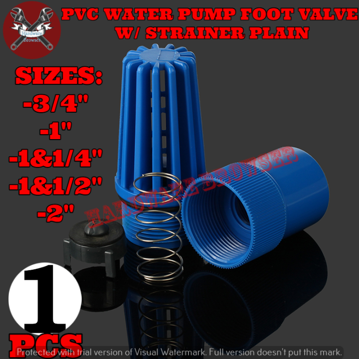 1211 1PCS PVC WATER PUMP FOOT VALVE W/ STRAINER PLAIN (5 SIZES ...