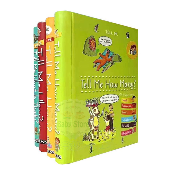 Tell Me Series -Tell Me What is That/Why/How/How Many (4 Books set ...