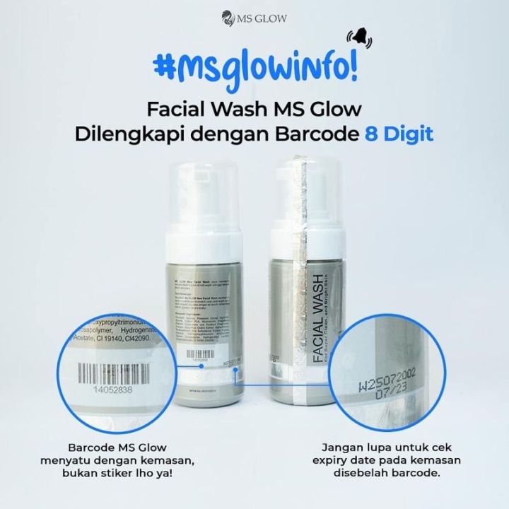 FACIAL WASH BARCODE SABUN MS GLOW | Lazada Indonesia