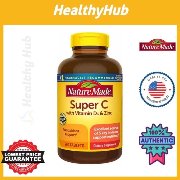 C Nature Made Super C with Vitamin D3 and Zinc | Lazada PH