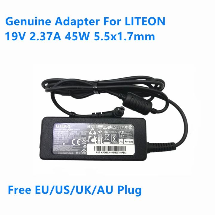 รับประกันสองปีของแท้19V 2.37A 45W LITEON PA 1450 26แหล่งจ่ายไฟ AC ...