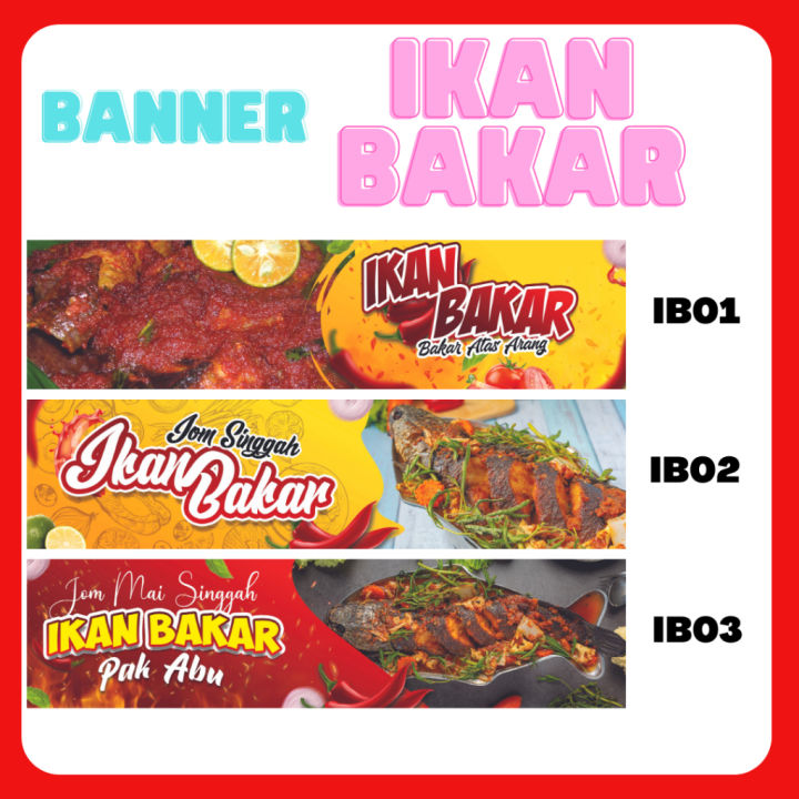Banner Streamer Bunting Ikan Bakar | Lazada