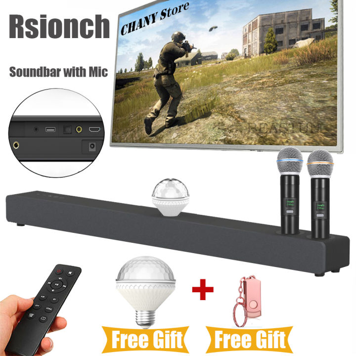 Videoke Speaker with Wireless Microphone Speaker 40in Family Karaoke ...