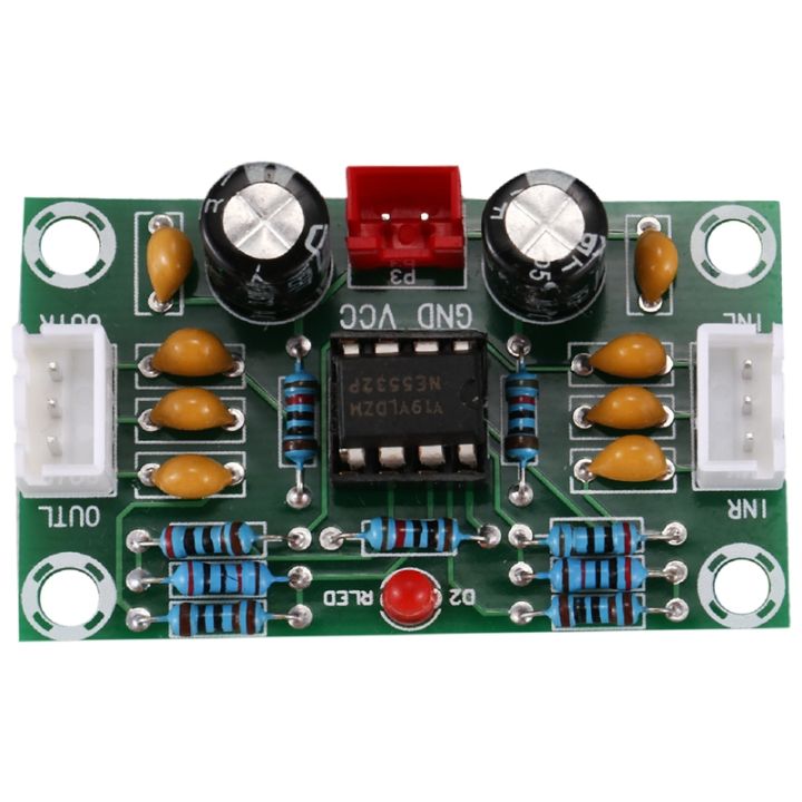 (RWDT) Mini Preamp Op Amp Module Amplifier Dual Channel NE5532 ...