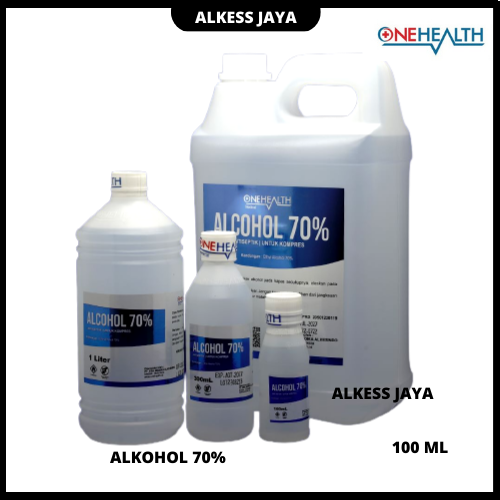 Onehealth Alkohol 70% 100ml Alcohol Antiseptik Disinfektan | Lazada ...