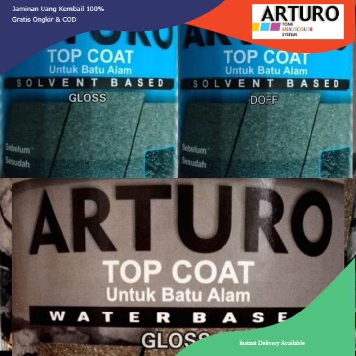 ARTURO Top Coat Coating Klg 1 Liter Solvent Based Gloss Doff ...
