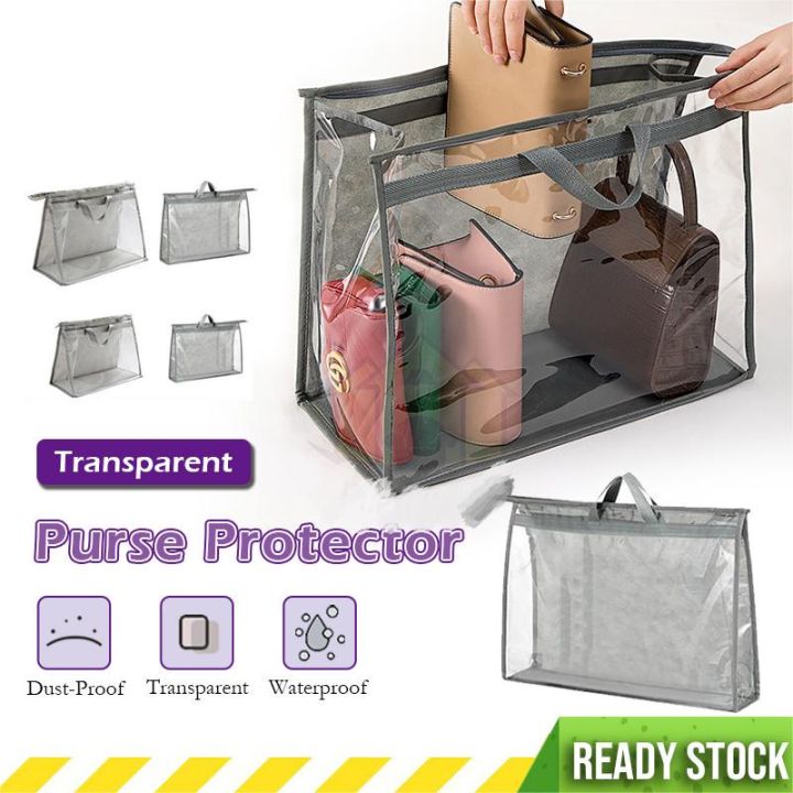 Multipurpose Transparent Bag Storage Dust Bag cover Organizer Handbag ...