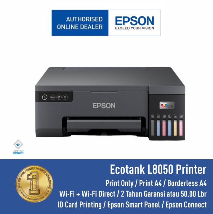 Printer EPSON L8050 L-8050 L 8050 Wifi Card Printing Pengganti L805 L-805 | Lazada Indonesia