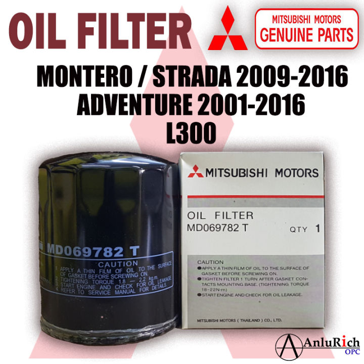 MITSUBISHI Genuine Oil Filter for Montero / Strada 2009-2016 ...