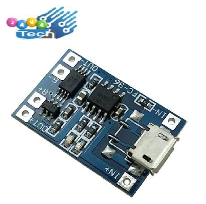 Modul TP4056 Micro USB 1A 5V Dengan Proteksi Battery Charging Board ...