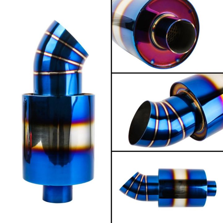Racing Series Car Universal Exhaust Muffler Bass Sound Burnt Titanium ...