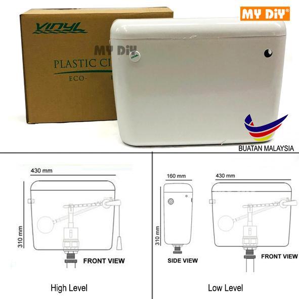 MYDIYHOMEDEPOT - Vinyl Eco Cistern Lift Up Valve 6l Complete Set ...