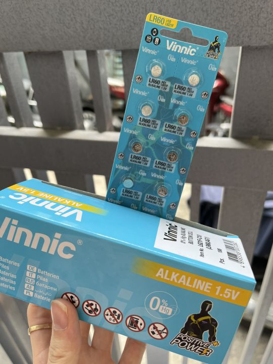 Vỉ 10 viên pin L621F LR60 AG1 SR621SW vinnic 621 364 164 | Lazada.vn