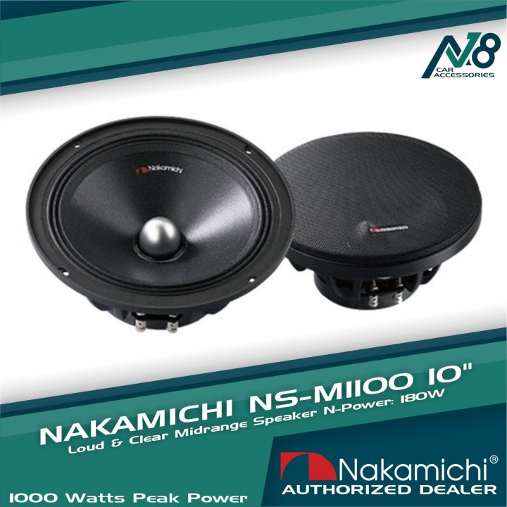 Nakamichi NS-M1100 10" Midrange Speaker Loud & Clear 1pc Genuine ...