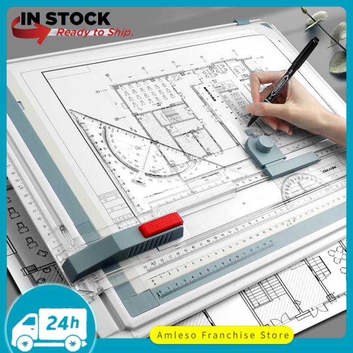 amleso Drawing Board A3 Portable Detachable Accessories Engineer ...