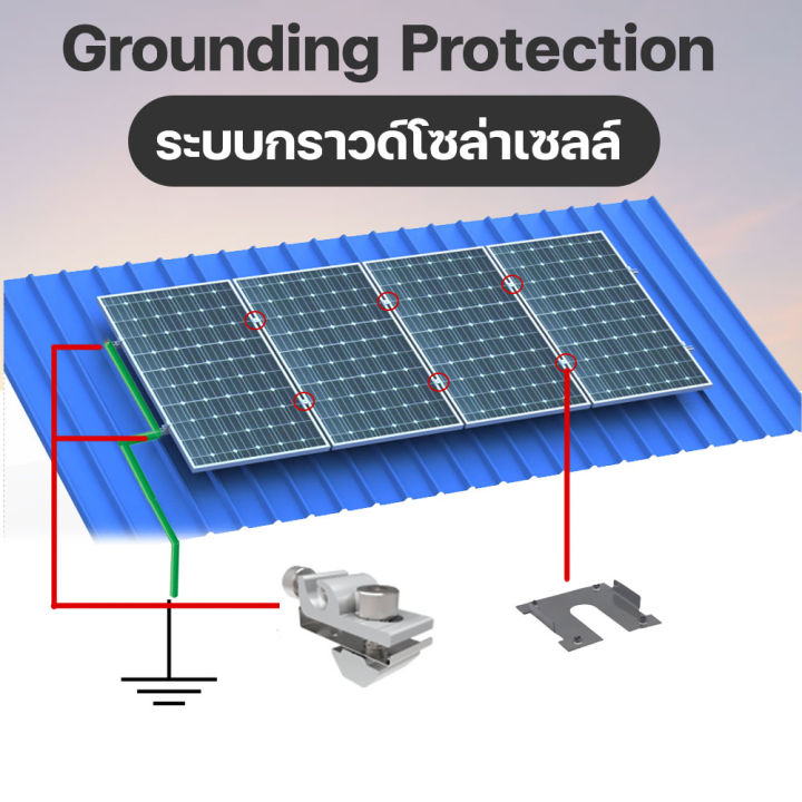 Ground Lug Ground Plate อุปกรณ์ติดตั้ง Solar cell ระบบกราวด์ โซล่าเซลล์ ...