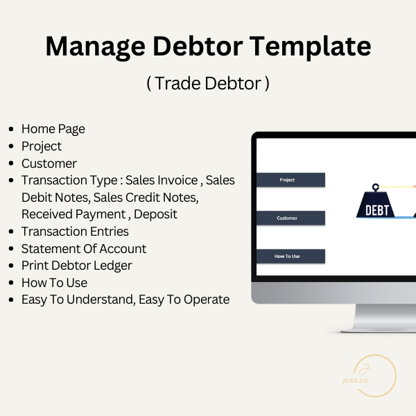 Manage Debtor Template Trade Debtor Template | Lazada