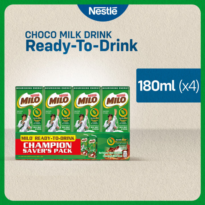 COD MILO Ready-to-Drink Flavoured Milk 180ml - Pack of 4 for P120 ...