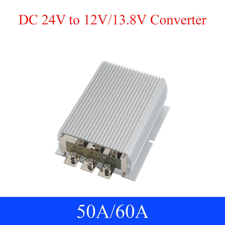 24V to 12V/13.8V DC Power Converter 50A 60A Buck Regulator Step Down ...
