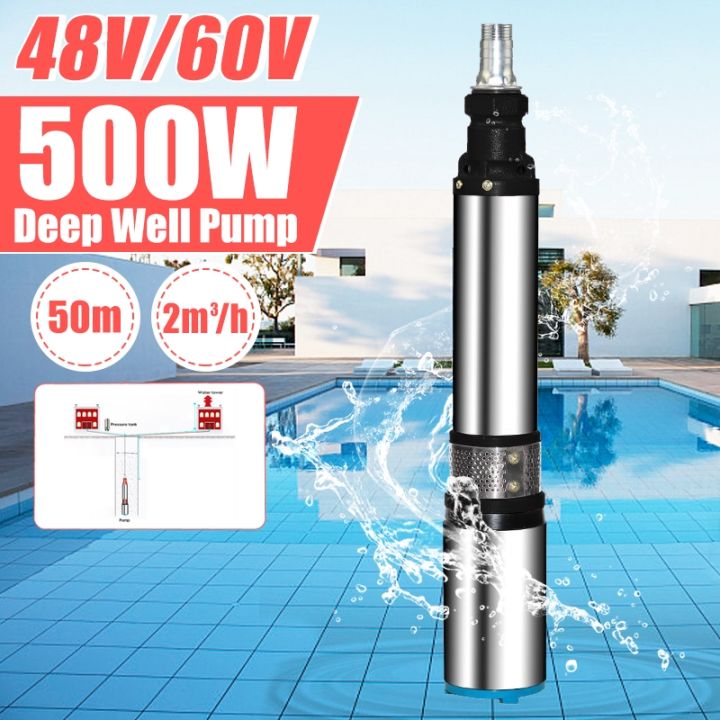 DC 48V/60V Submersible Pump Alternative Energy Solar Powered ...